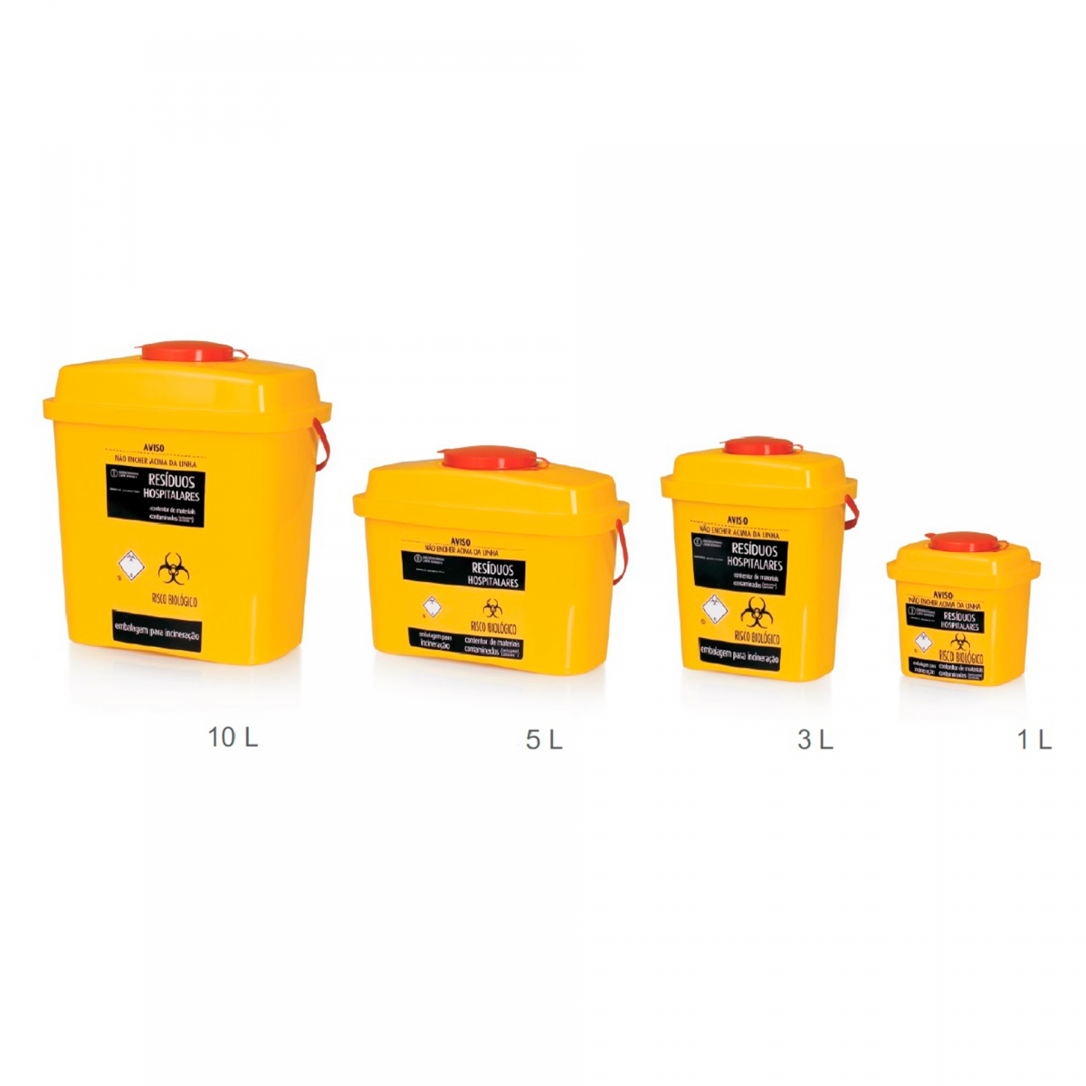 Contentor para Resíduos EMsharps - 5 litros - 16550004-1 - SimplesFarma